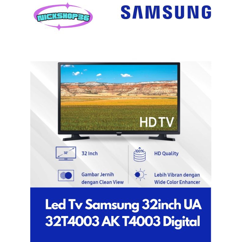 Jual Led Tv Samsung 32 inch UA 32T4003 AK T4003 Digital | Shopee Indonesia