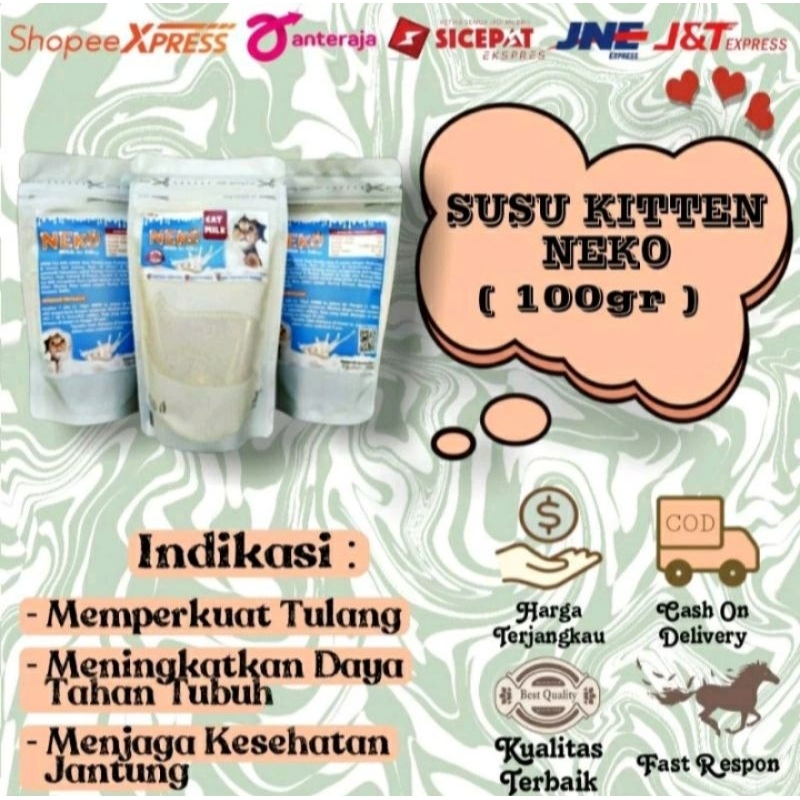 Jual susu kucing neko cat milk susu untuk anak kucing kitten susu anjing terlaris murah | Shopee ...