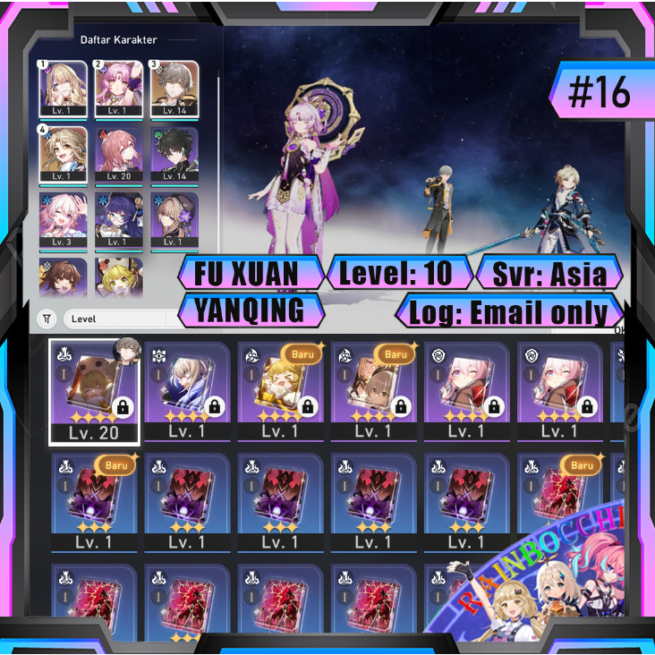 Jual HSR FU XUAN Akun Honkai Star Rail Starter / Mid | Shopee Indonesia