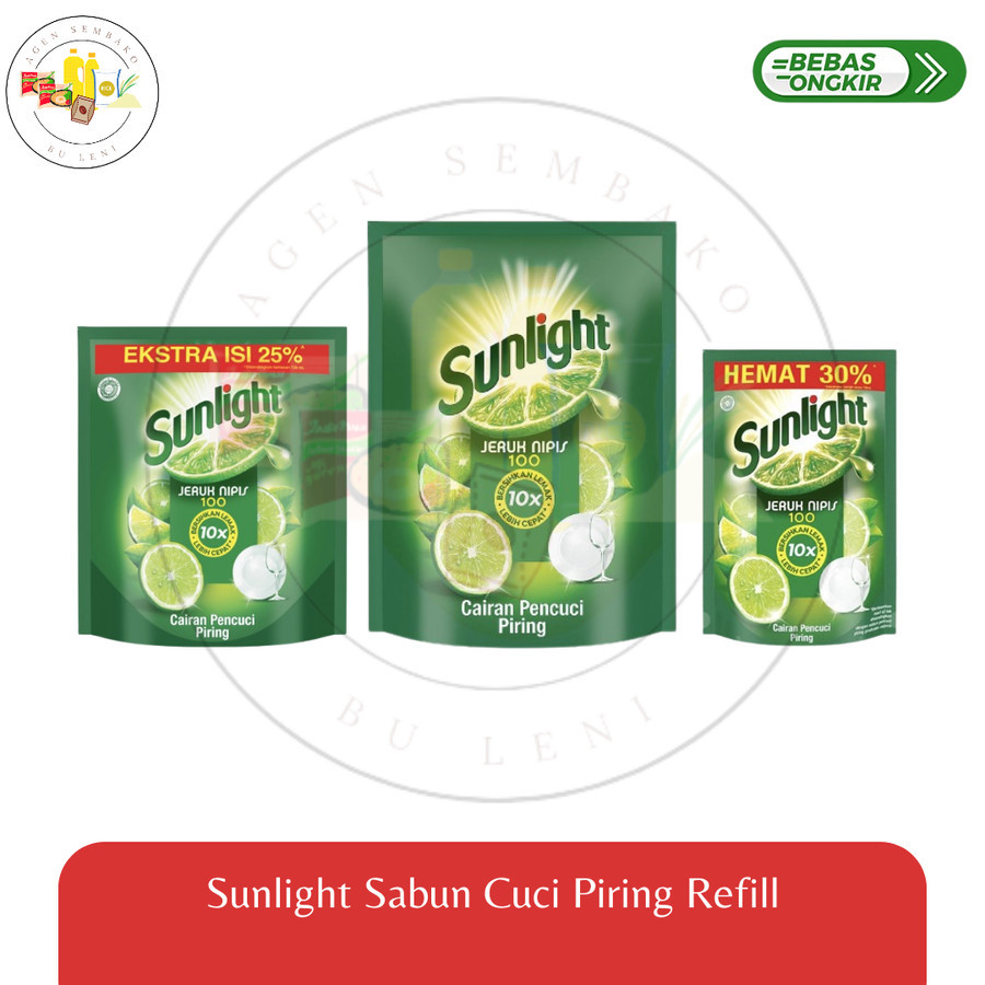 Jual Sunlight Sabun Cuci Piring Refill ukuran 650/1500ml | Shopee Indonesia
