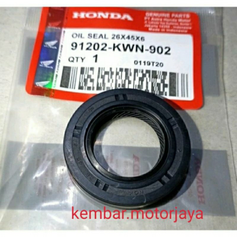 Jual Sil Kruk As Vario 125/ Oil Seal 26x45x6 (91202 Kwn-920 | Shopee ...