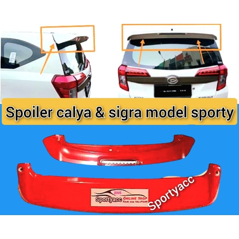 Jual Spoiler calya sigra plus lampu ssob | Shopee Indonesia