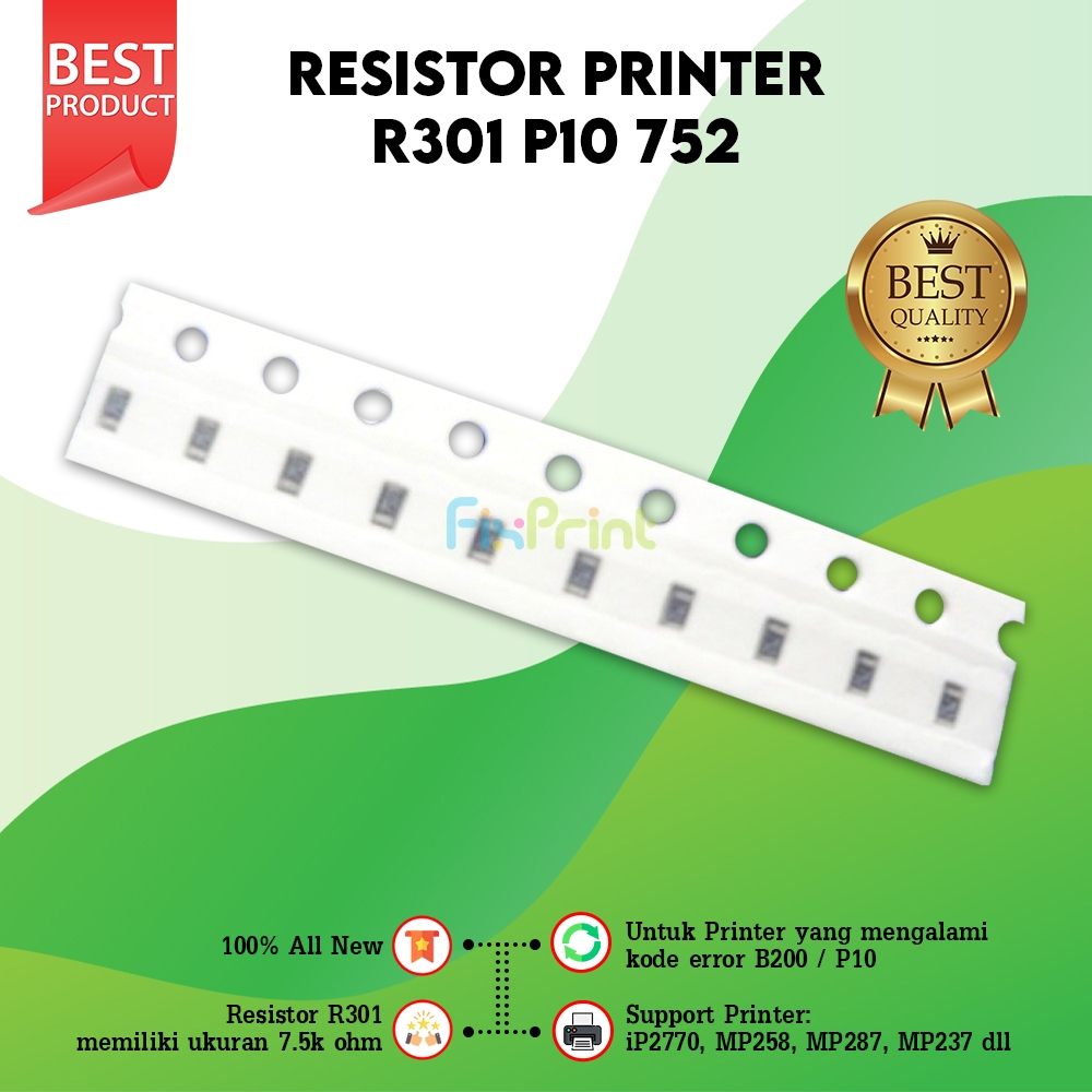 Jual Resistor Canon R301 R-301 Error B200 P10 752 Mainboard Printer ...