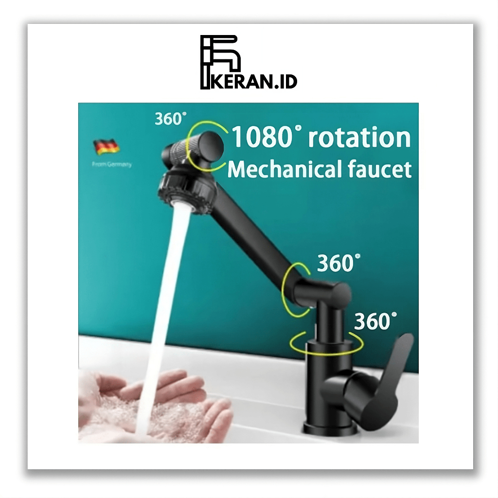 Jual [KERAN.ID] Kran kamar mandi bathroom faucet / Kran fleksibel 360 ...