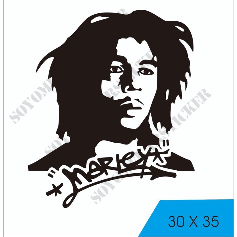 Jual STIKER MOBIL STICKER CUTTING BOB MARLEY | Shopee Indonesia