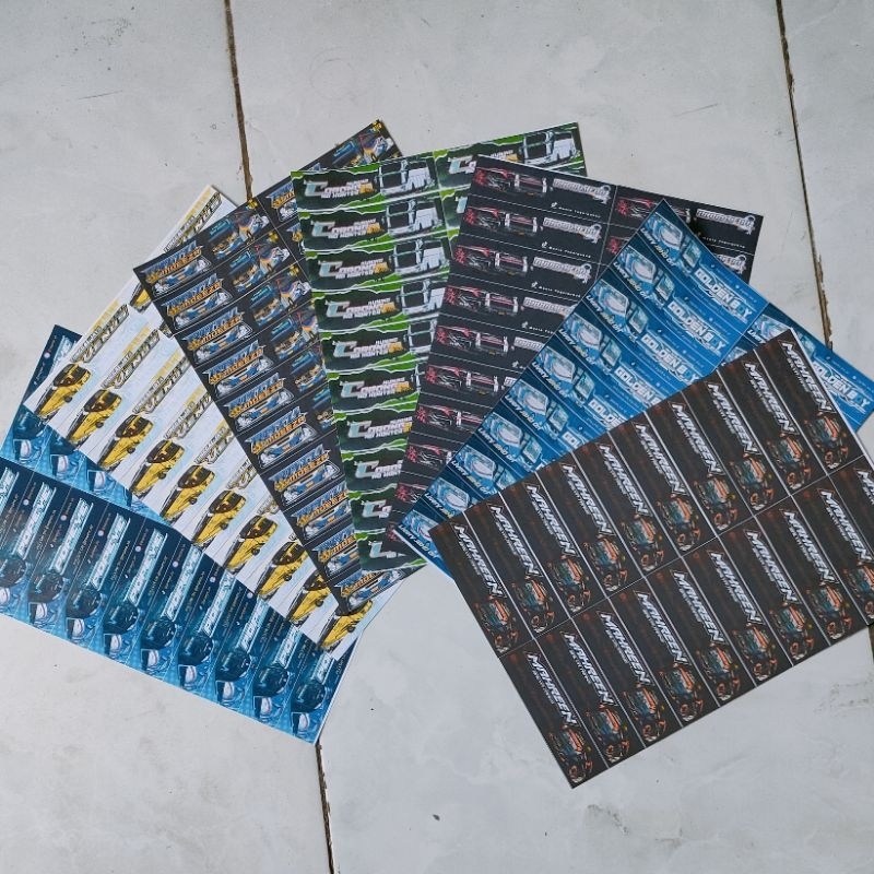 Jual stiker bus basuri sticker panjang gambar bus viral tempelan stiker ...