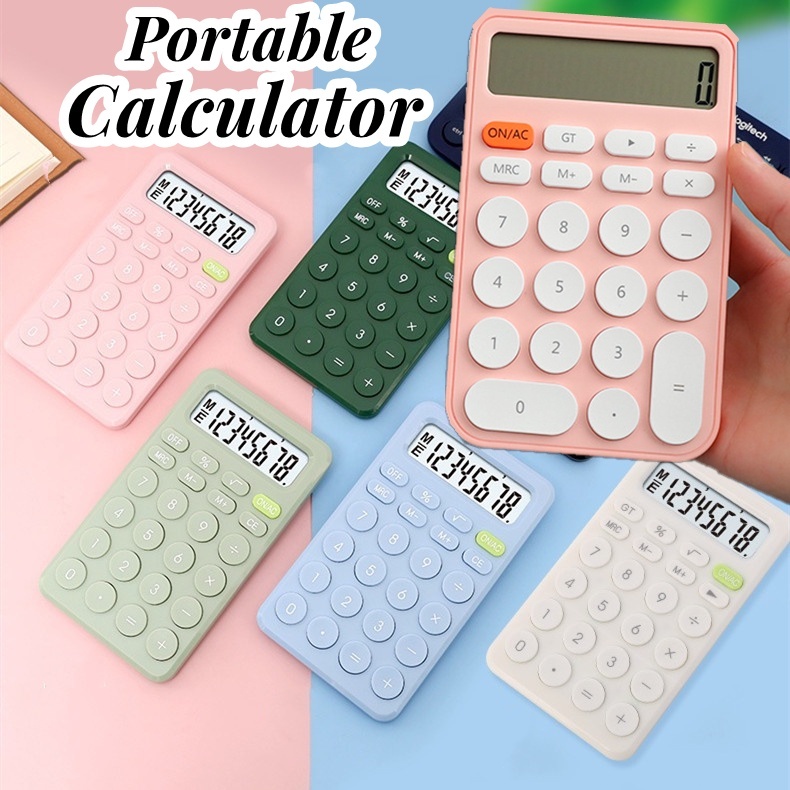 Jual Candy Color Calculator Belajar Kalkulator Kantor Penyejuk Mini ...