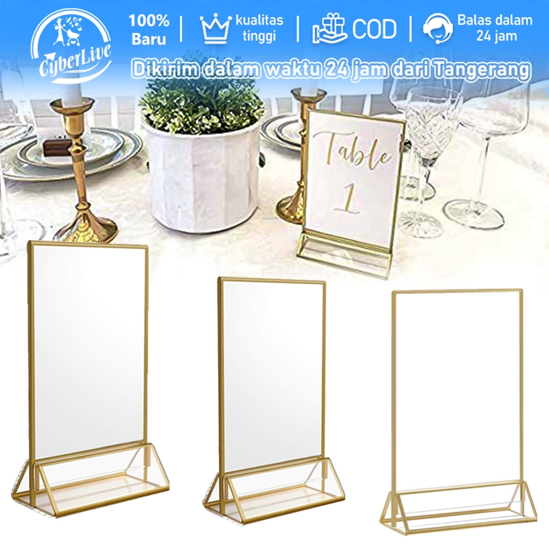 Jual Stand Akrilik Tempat Brosur Akrilik Tent Card Holder Portrait T ...