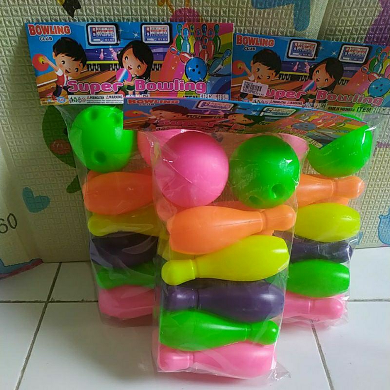 Jual 412 Mainan super bowling 10 pcs+2 bola mainan anak anak | Shopee ...
