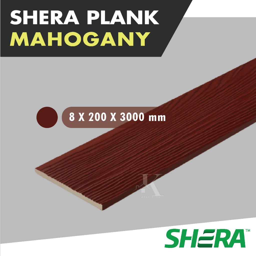 Jual Sheraplank Mahogany Red 20 CM / Shera Plank / Woodplank ...