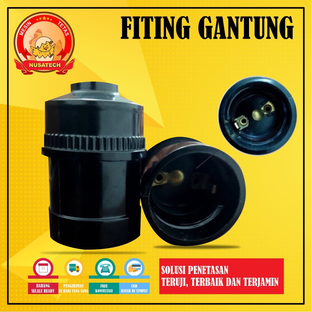 Jual Fitting Gantung / Fitting Lampu / Fitting Gantung Hitam | Shopee Indonesia