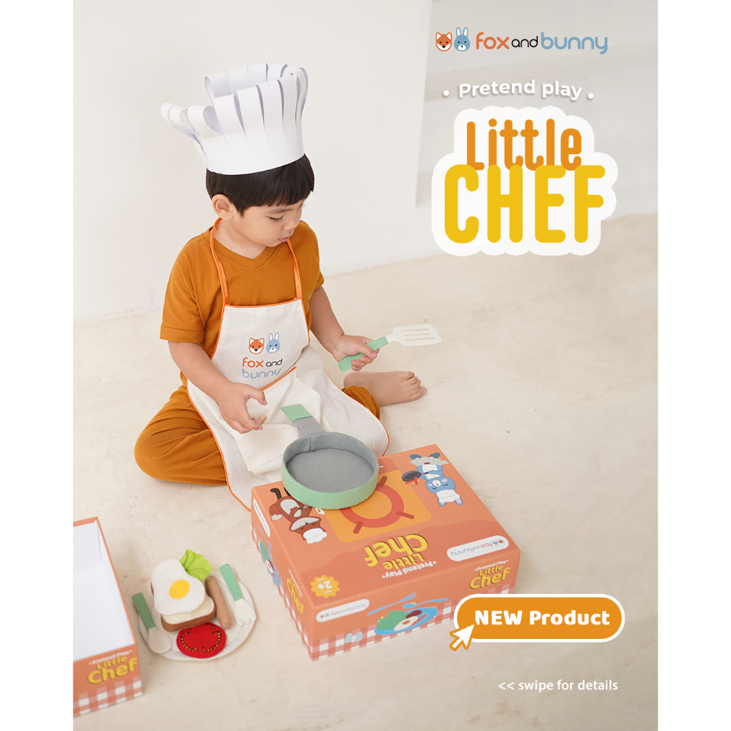 Jual Foxandbunny - Pretend Play Little Chef | Mainan Masak Masakan Anak ...