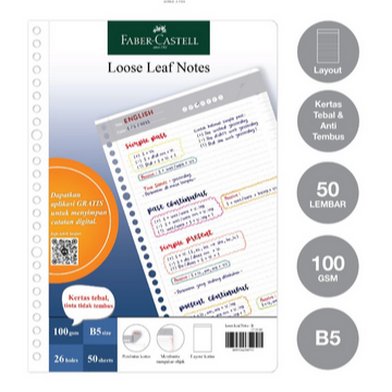 Jual Loose Leaf Faber Castell Notes B5 Isi Binder 50 Lembar dengan ...