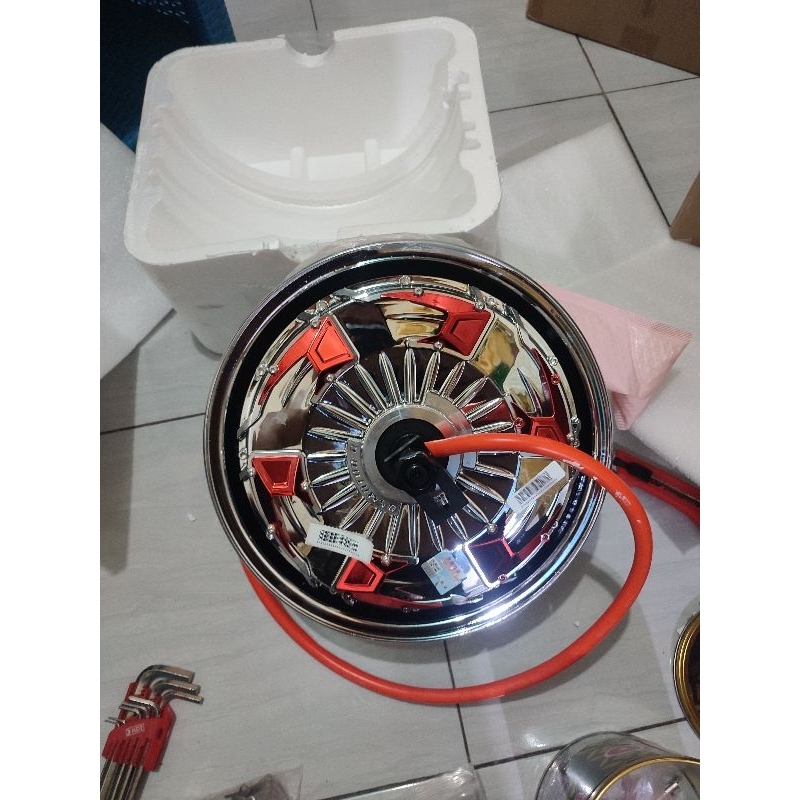 Jual Dinamo bldc QS MOTOR 12" 2000w 3000w v4 chrome electroplating | Shopee Indonesia