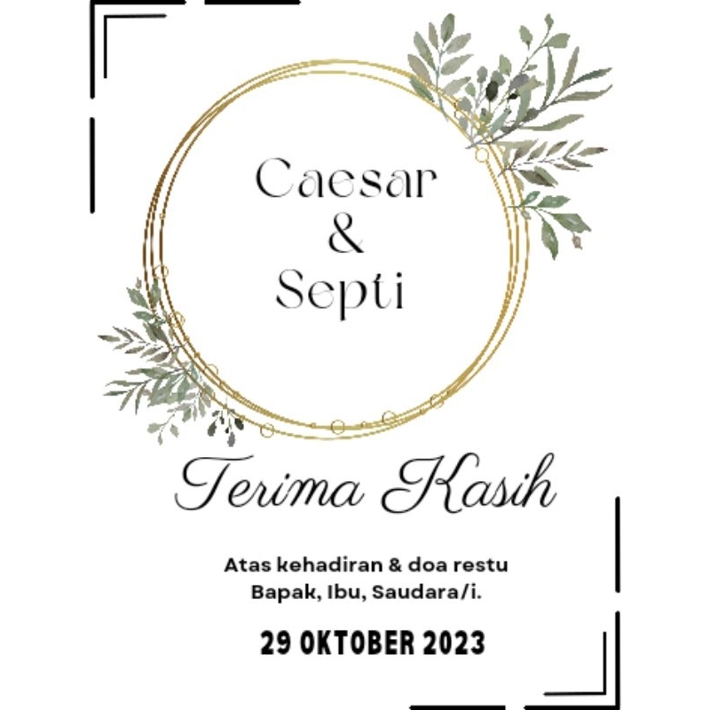 Jual Kartu Ucapan Terima Kasih | Shopee Indonesia