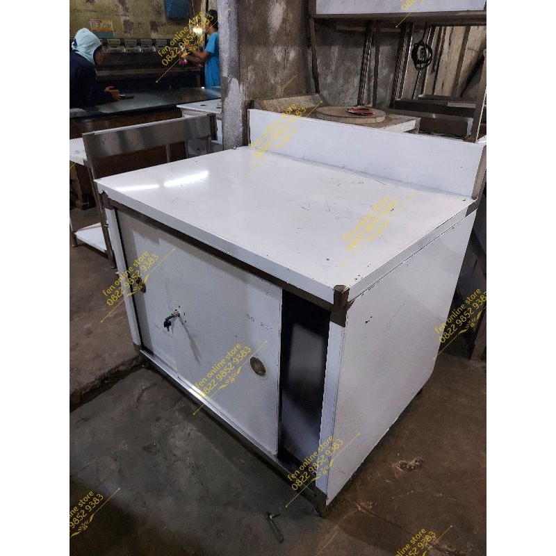 Jual Meja Cabinet Dapur Stainless Steel/Cabinet Table Slide / Swing ...