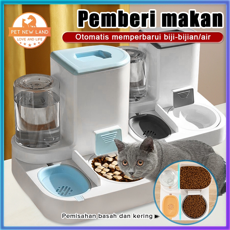 Jual Pet Feeder Otomatis 2 in 1 Automatic Untuk Anjing Dan Kucing ...