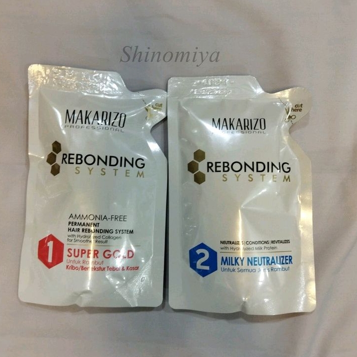 Jual [COD] MAKARIZO Rebonding System Sachet 120ml X 2 Step Obat Pelurus ...
