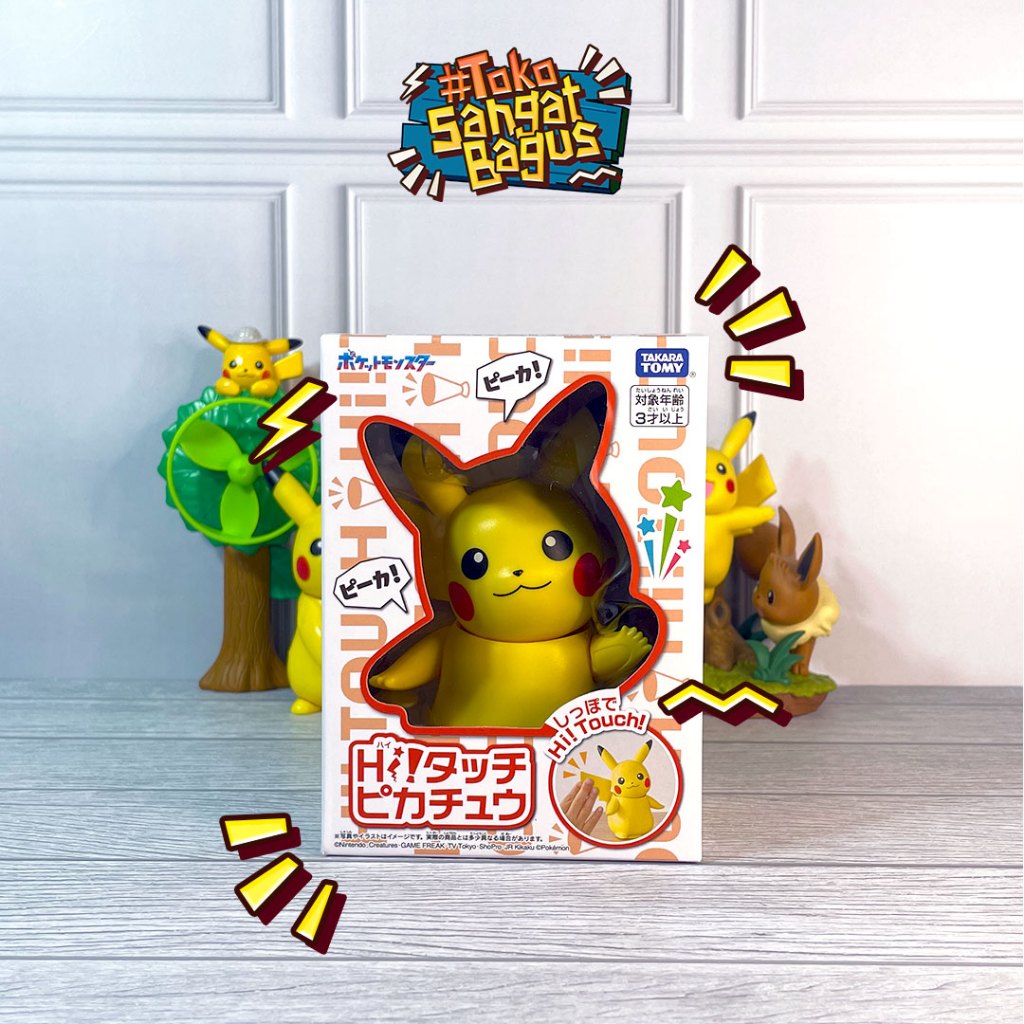 Jual Mainan Elektrik Hi! Touch Pikachu Takara Tomy Pokemon Talking ...