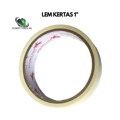 Jual PT88-LEM KERTAS SKS 1 INCH/MASKING TAPE 24MM/ISOLASI/SOLATIP ...
