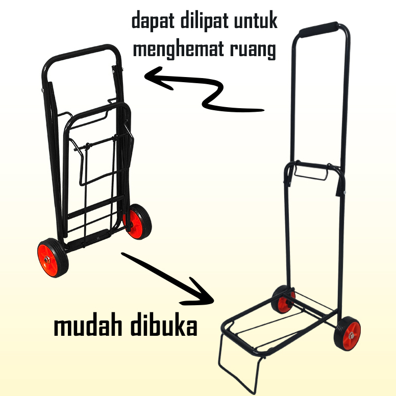 Jual Troli Lipat Serbaguna Trolley Galon Gas Barang Belanja + Tali ...