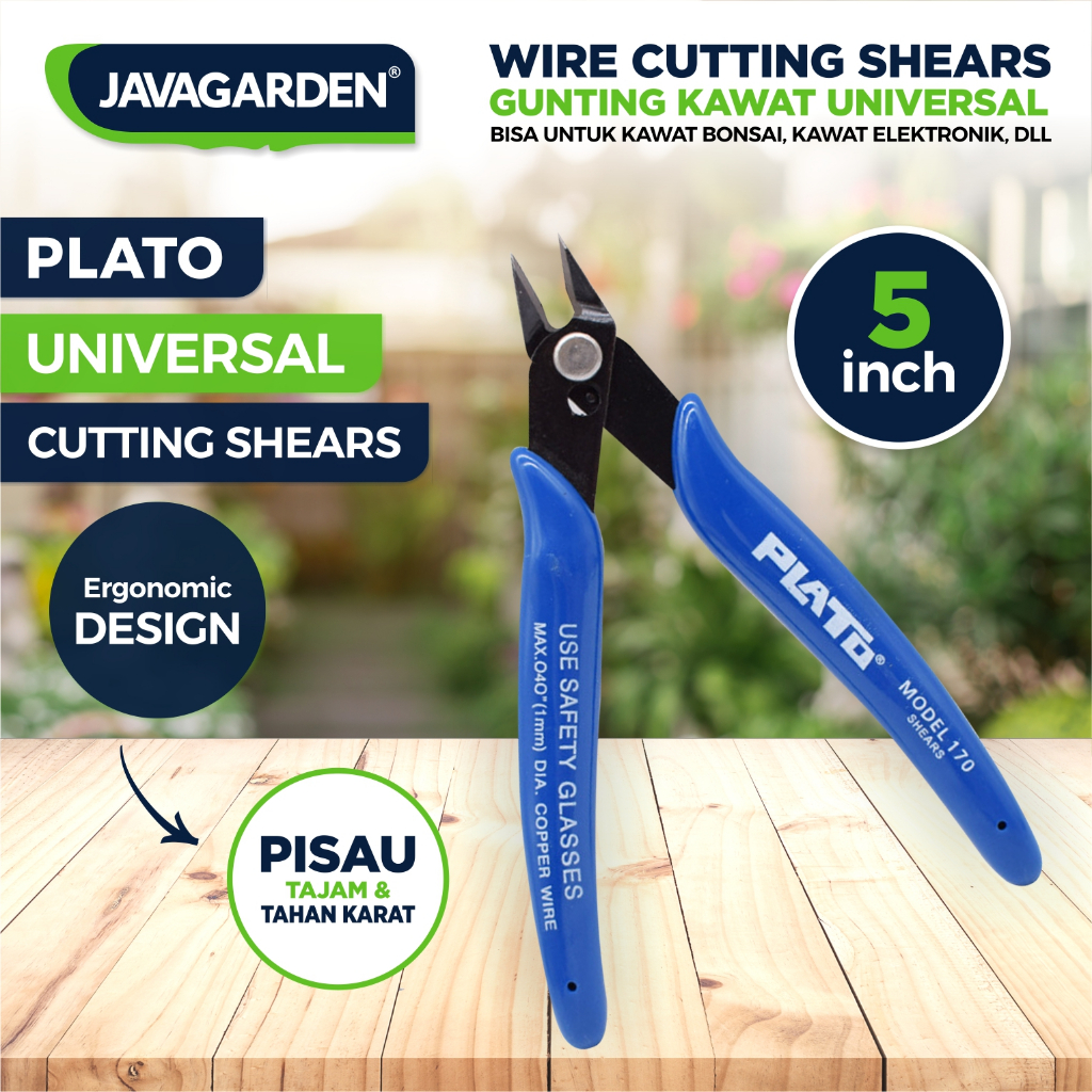 Jual JAVAGARDEN - Tang Potong Kawat Bonsai Aluminium Mini PLATO Gunting ...