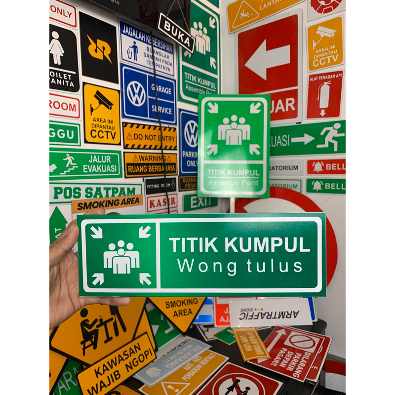 Jual SIGN TITIK KUMPUL WONG MUMET | WONG TULUS | WONG PUSAT 10 x 30CM ...