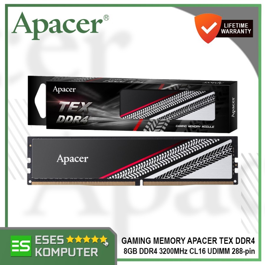 Jual RAM Apacer DDR4 TEX 8GB 3200MHz Single Channel Gaming Memory ...