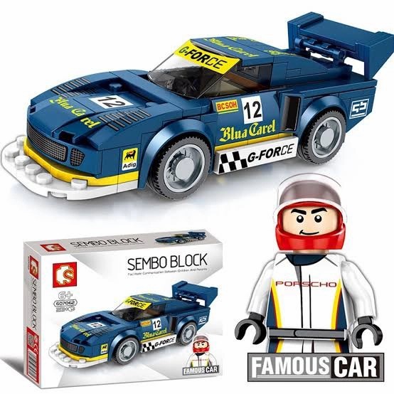 Jual Sembo 607062 Famous Car G-Force Blue | Shopee Indonesia