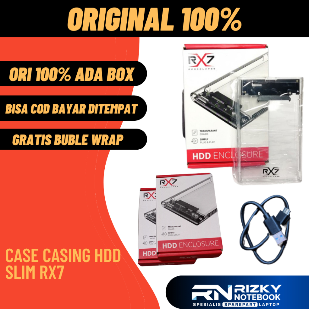 Jual CASING CASE HARDISK EXTERNAL CASE 2.5" USB 3.0 HDD ENCLOSURE RX7 ...