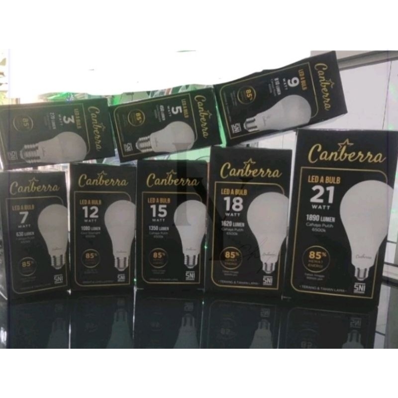 Jual LED Canberra A BULB 3w, 5w, 7w, 9w, 12w, 5w, 18w, 21w / Lampu ...
