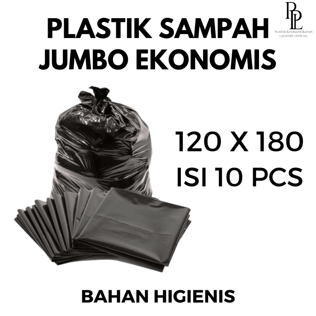 Jual Plastik Sampah Besar Hitam /Jumbo 120x180 | Plastik Packing Hitam Besar/Jumbo | Trashbag ...