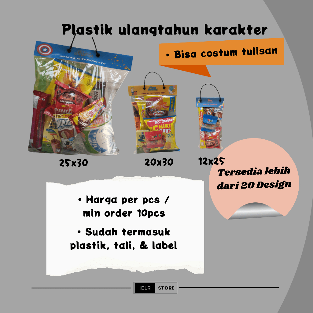 Jual 2nd EDITION / Plastik Snack Ulang Tahun / Label Snack Ulang Tahun ...