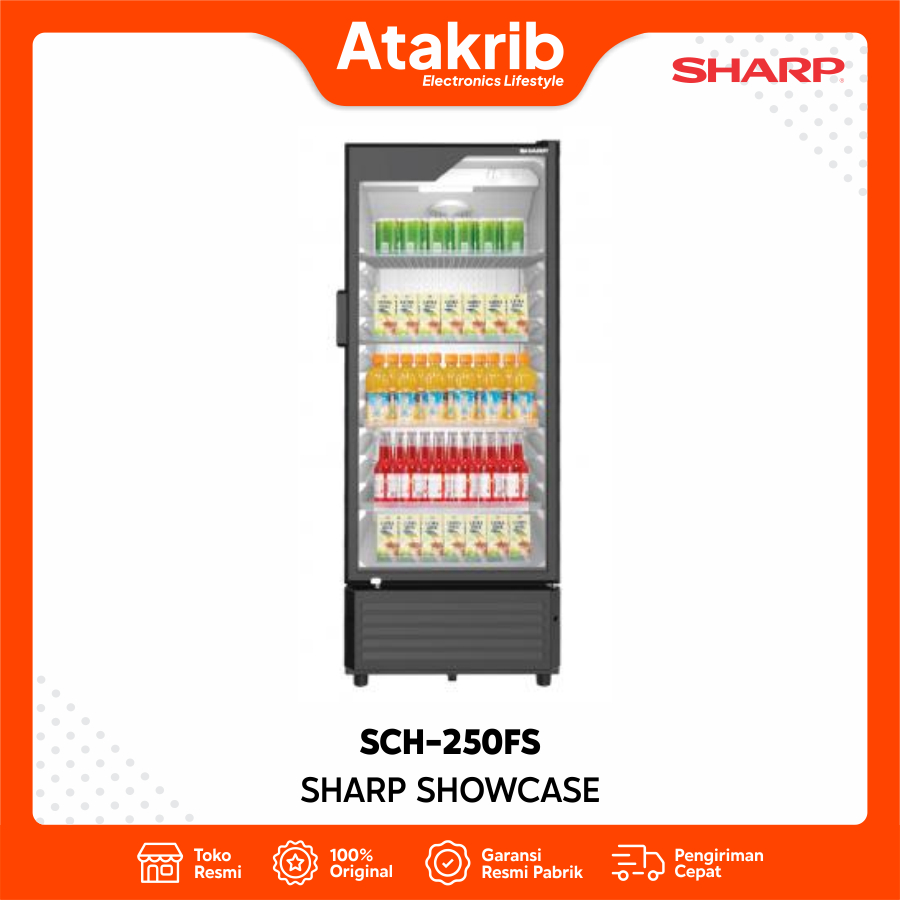 Jual SHARP SHOWCASE SCH-250FS (250 Liter) | Shopee Indonesia