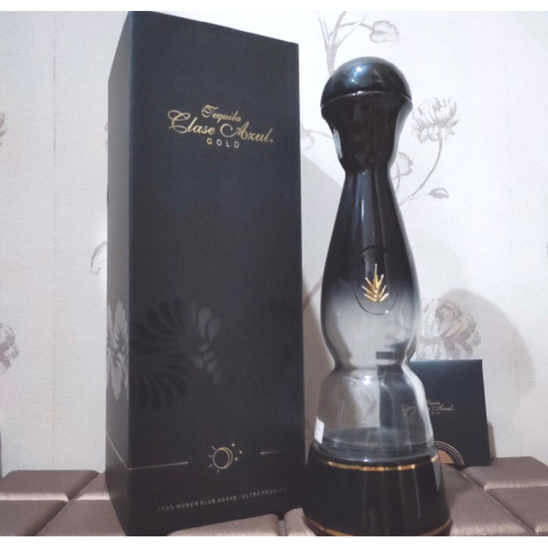 Jual botol bekas miras tequila azul gold / botol pajangan / botol ...