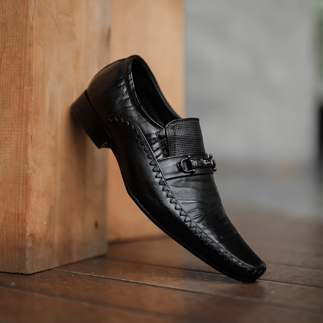 Jual Marelli Men Sepatu Pantofel Formal Pria Kantor Kulit Asli Cow ...