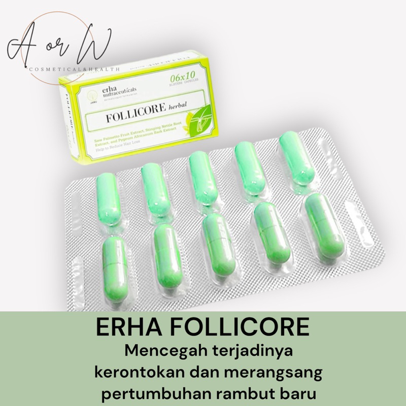 Jual ERHA FOLLICORE 1 STRIP 10 CAPS | Shopee Indonesia