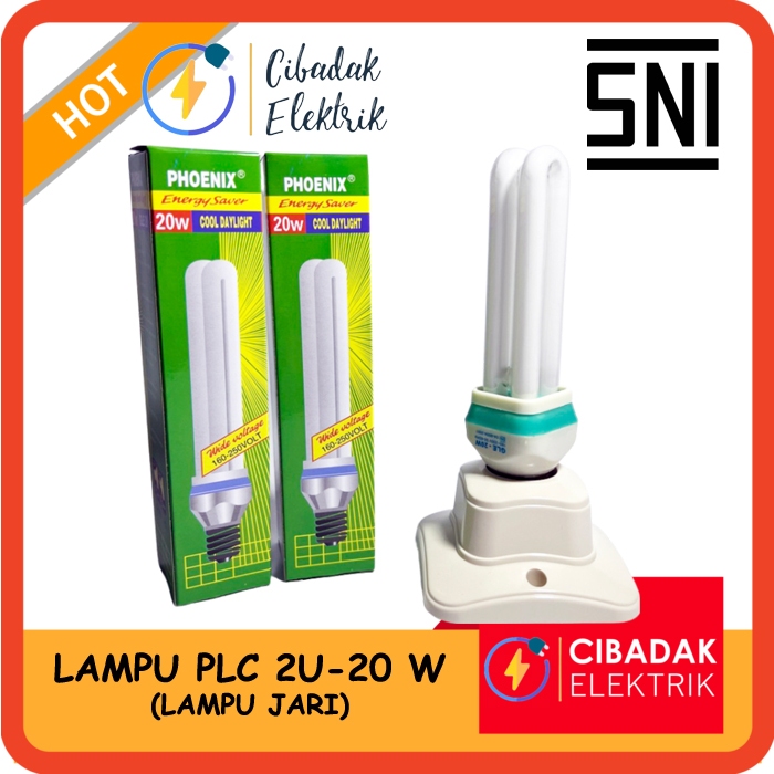 Jual LAMPU PLC 2U 20 WATT / LAMPU LED 20 W / LAMPU JARI 20W PHOENIX | Shopee Indonesia