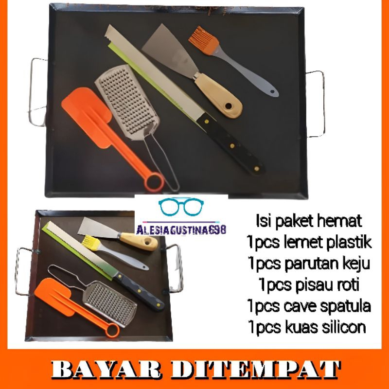 Jual paket lengkap wajan roti bakar / wajan kebab / wajan burger ...