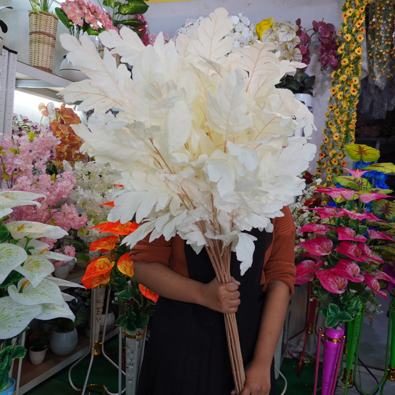 Jual bunga hias daun merak kain | Shopee Indonesia