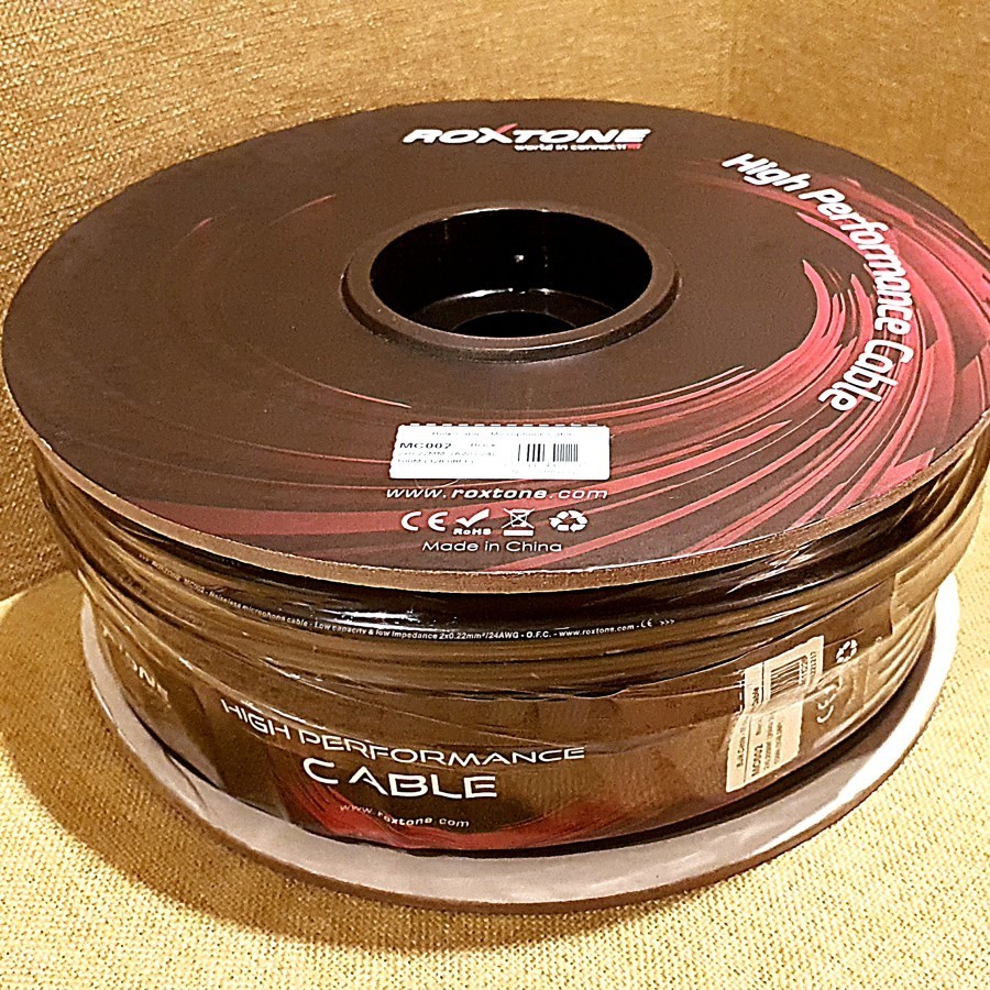 Jual KABEL MIC STEREO PROFESIONAL ROXTONE MC002 ORIGINAL - 100 Meter ...