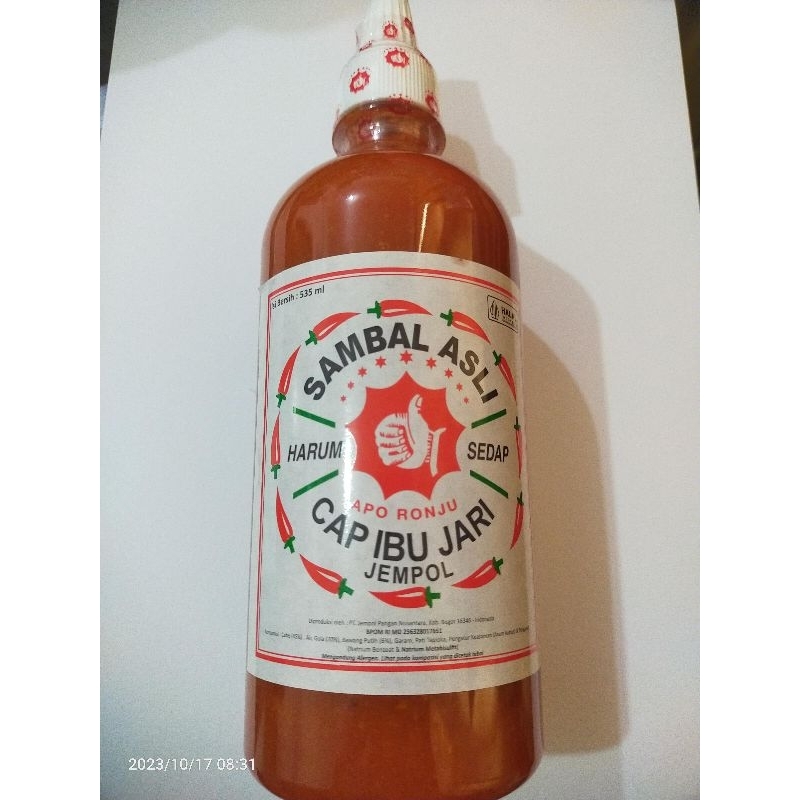 Jual CAP IBU JARI SAMBAL ASLI 535ML | Shopee Indonesia