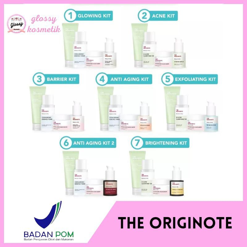 Jual The Originote Paket Skincare 4in1 Facial Wash - Toner - Serum ...