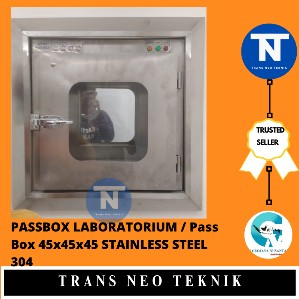 Jual PASSBOX LABORATORIUM / Pass Box 45x45x45 STAINLESS STEEL 304 ...