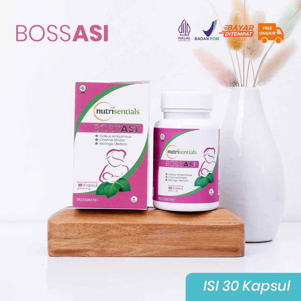 Jual NUTRISENTIALS BOSSASI | Memperlancar dan Menutrisi produksi Asi @30 | Shopee Indonesia