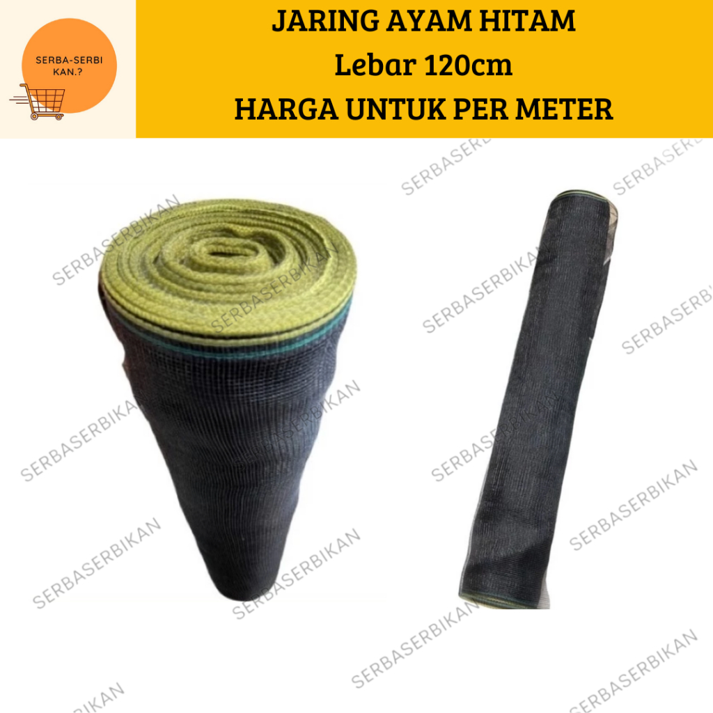 Jual JARING HITAM PAGAR 1 ROLL 100meter TERNAK KOLAM IKAN Lebar 120cm ...