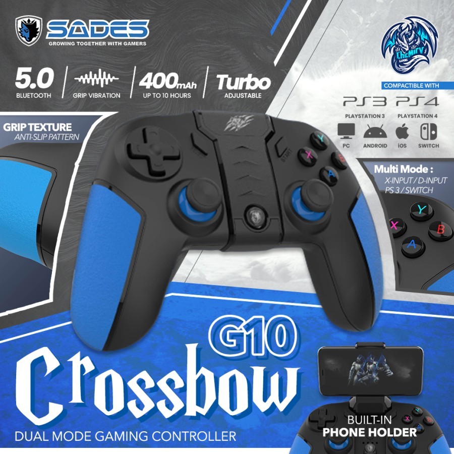Jual Sades Crossbow G10 / G-10 Dual Mode Gaming Controller | Shopee Indonesia