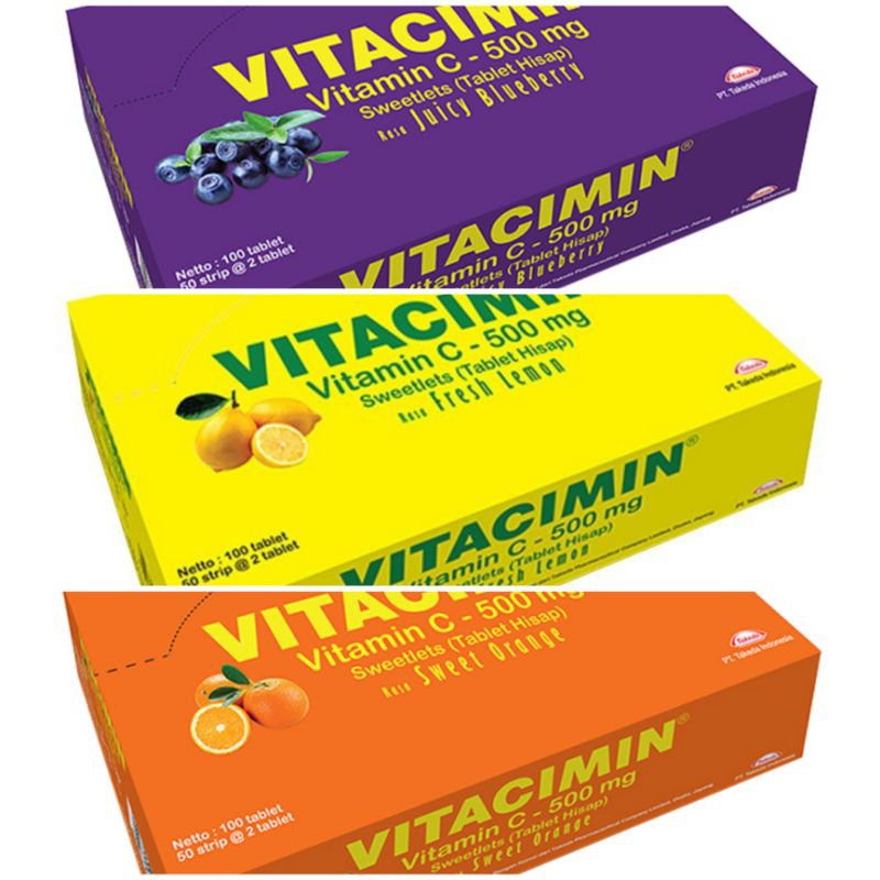 Jual VITACIMIN LEMON 1 Box ISI 100 TABLET | Shopee Indonesia