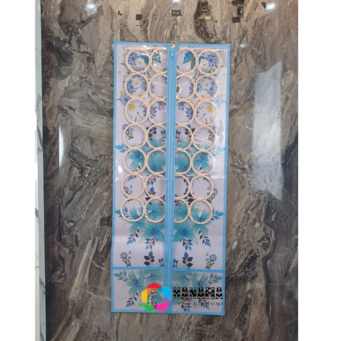 Jual HANAFIA RAK JILBAB JUMBO RING MOTIF BUNGA HANGER HIJAB SYAL ...