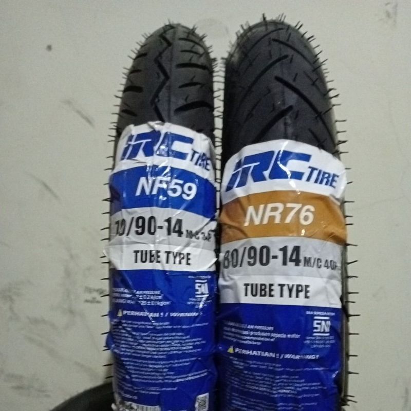 Jual PAKET 70/90 & 80/90 RING 14 SEPASANG BAN LUAR IRC NF59 NR76 ...